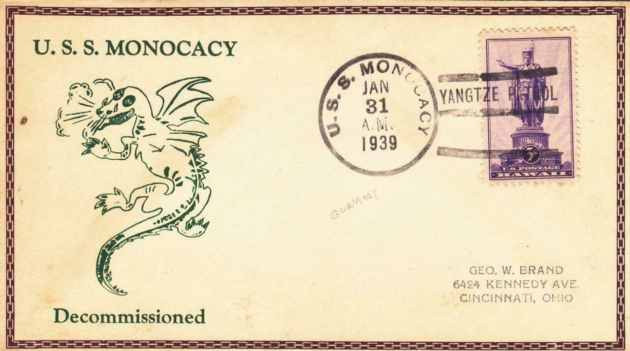 1939, USS Monocacy, PG-20, Yangtze Patrol, Decommissioning (N6321 ...