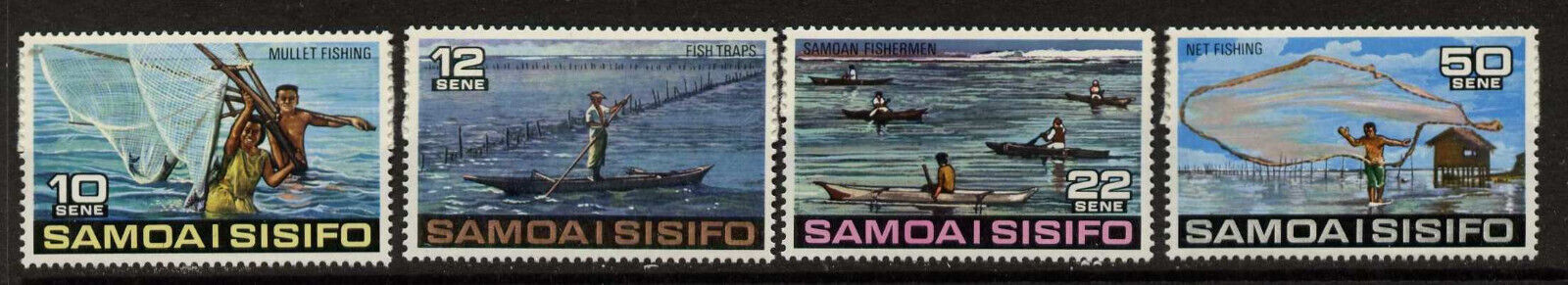Samoa 433-6 MNH Mullet Fishing | Australia & Oceania - Samoa, General ...