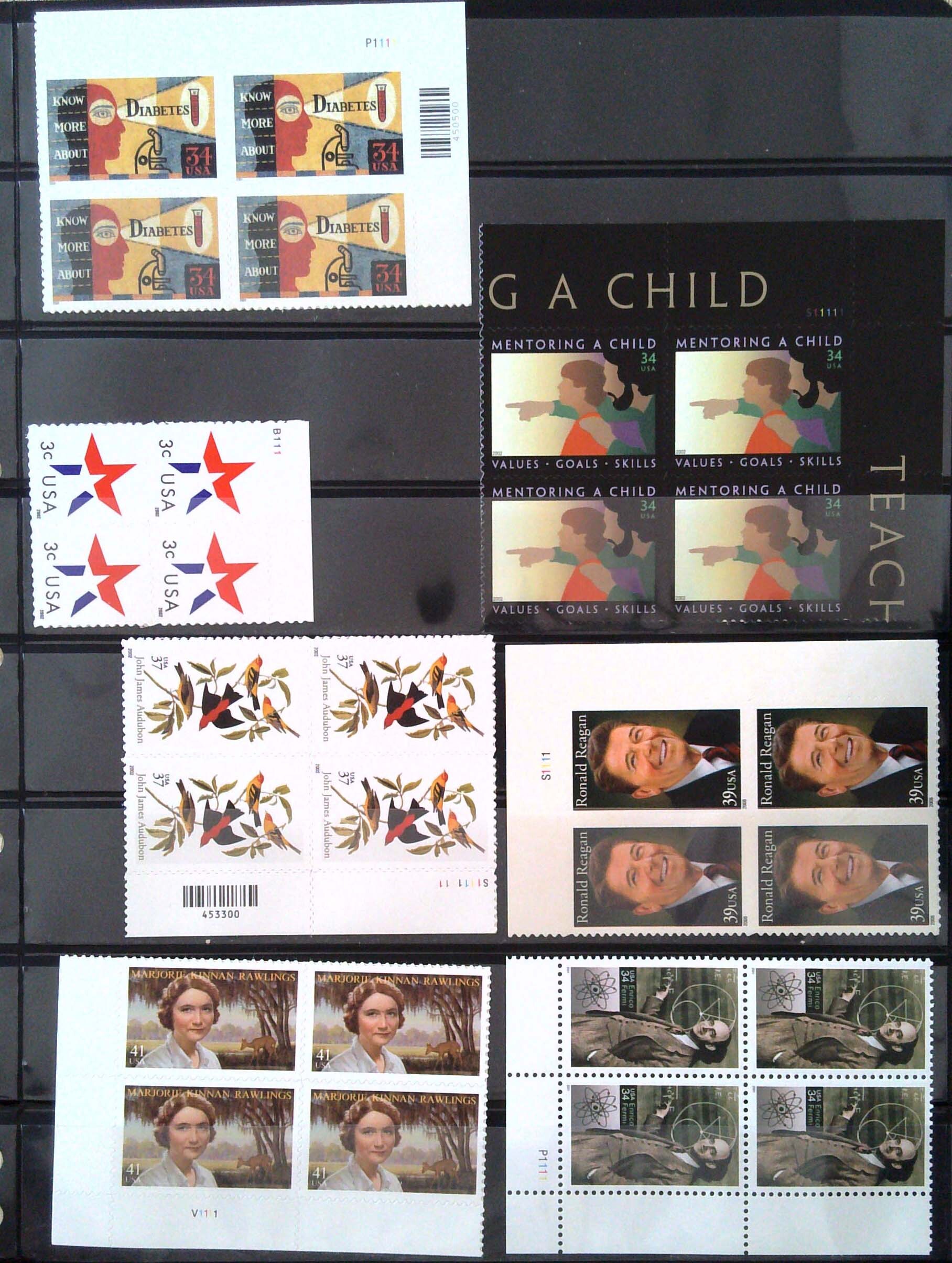 US Modern P# Blocks of 4 - Unused - Lot | United States, General Issue ...