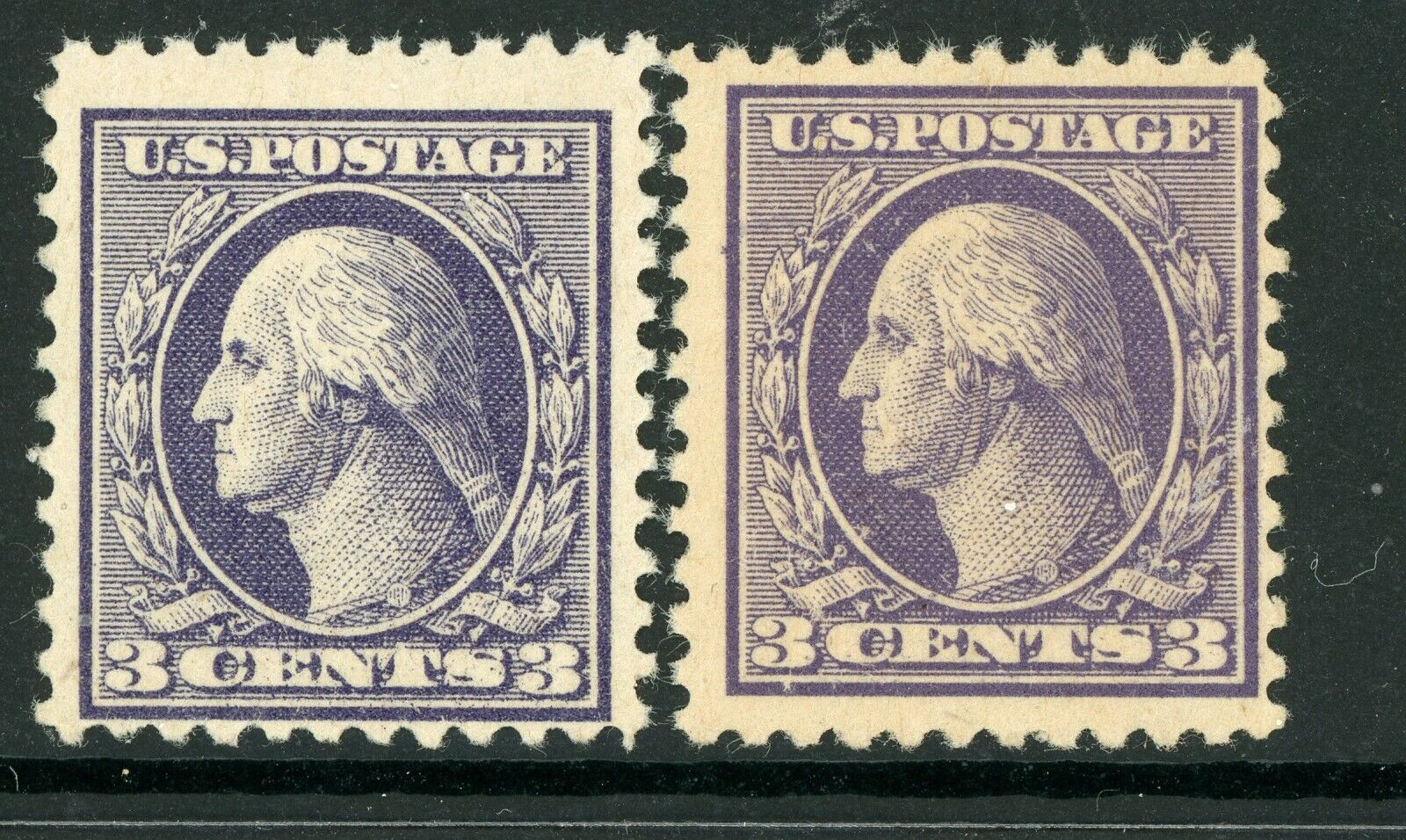 USA 1920 ? Washington 3¢ Offset (2 Shades/Paper) Scott 529 & 530 MNH ...