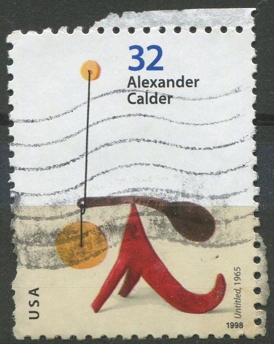 United States Sc#3199 Used, 32c multi, Alexander Calder Issue (1998 ...