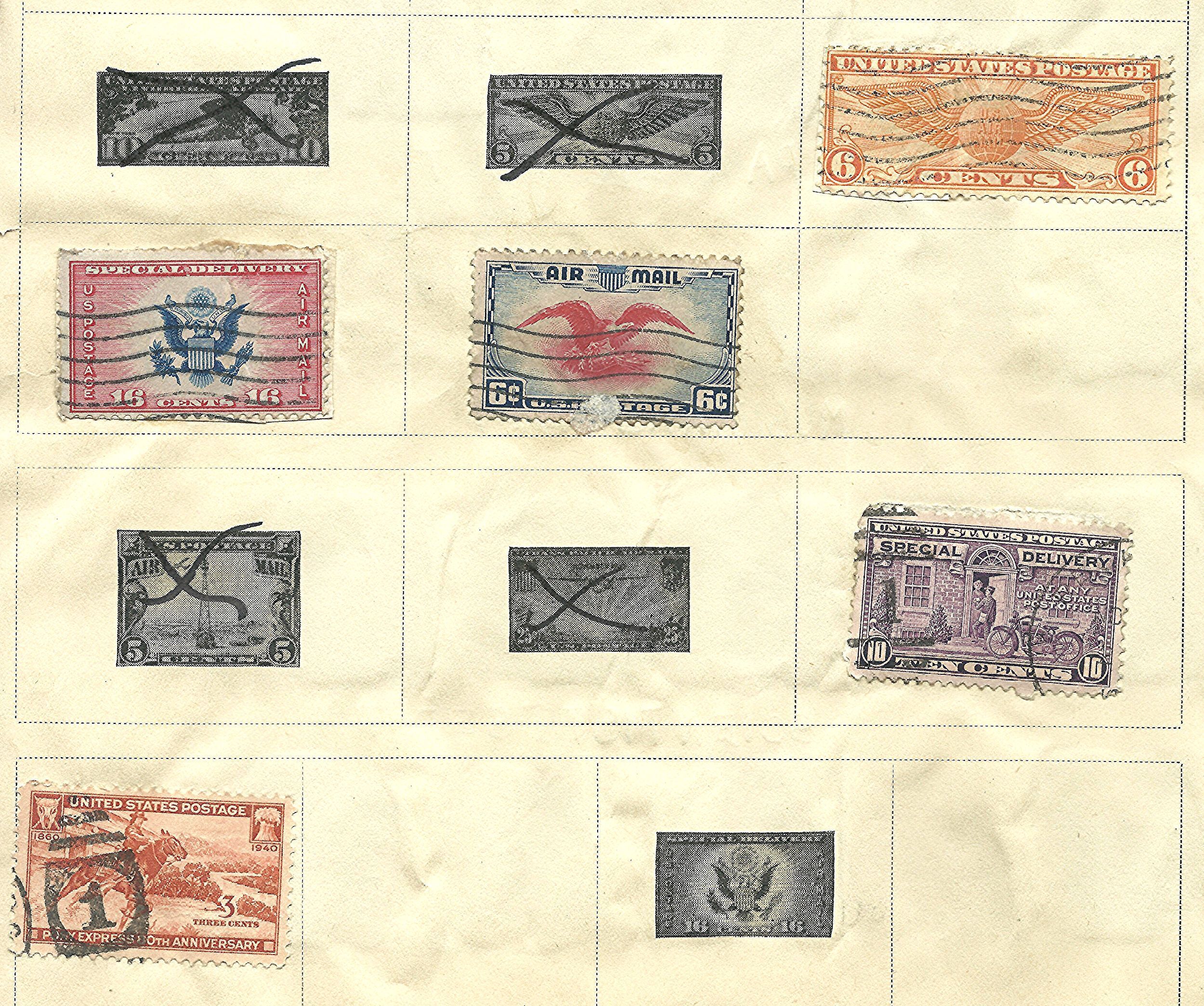 U.S. /Stamps On Paper/ See Pictures/ USED | United States, Stamp / HipStamp