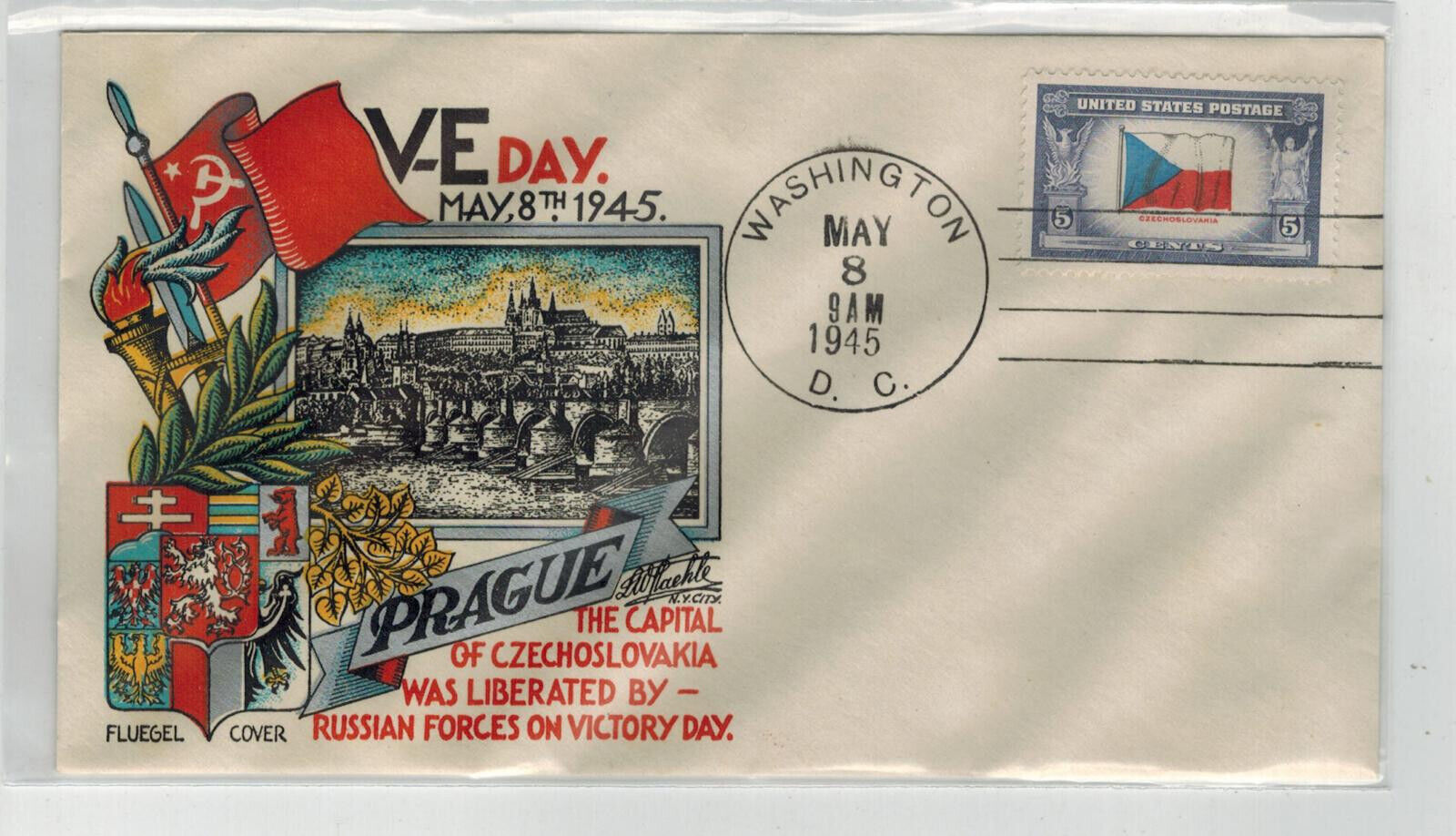 WW2 Patriotic Overrun Countries Staehle VE DAY 5/8/1945 Prague ...