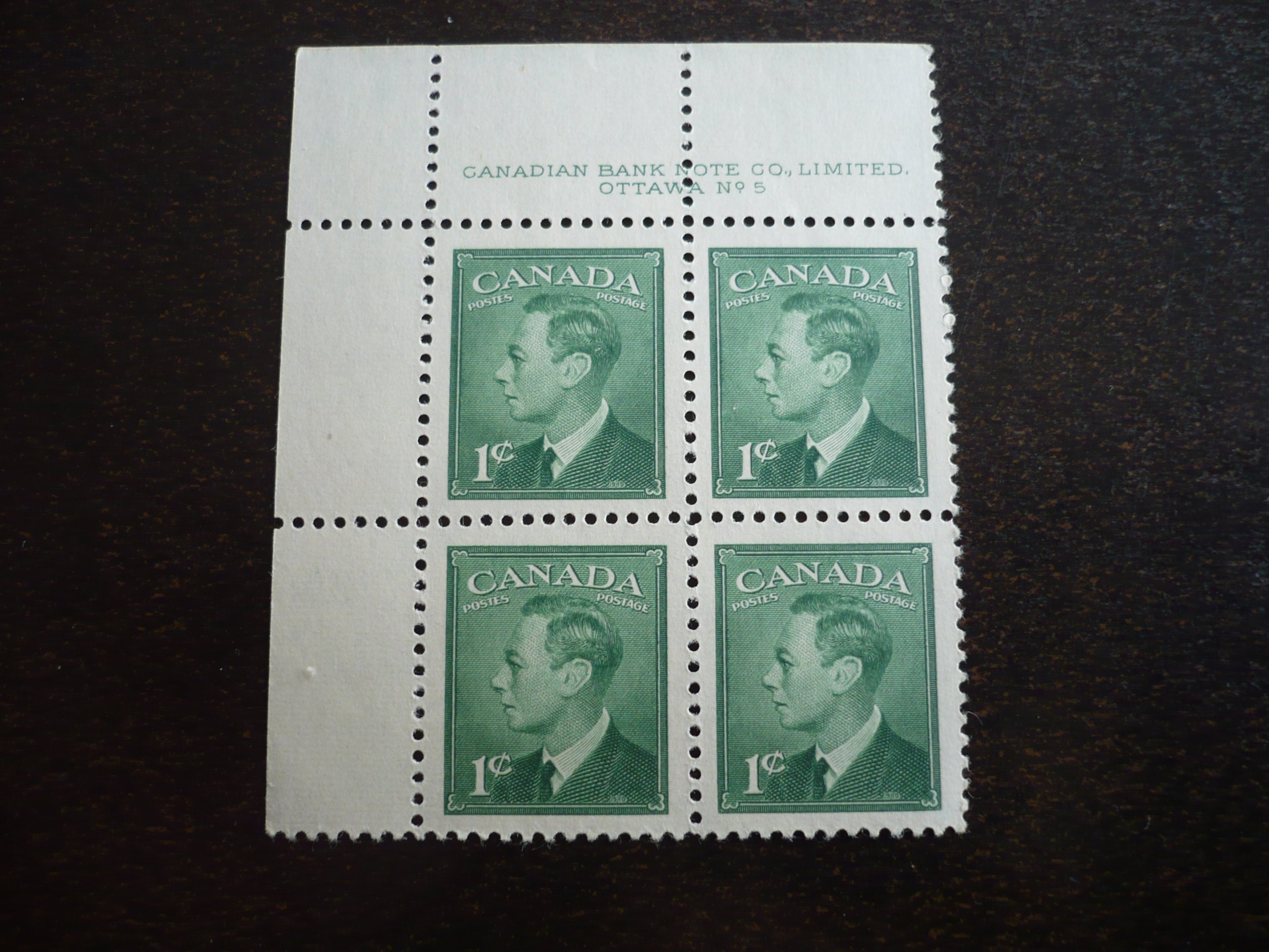Stamps - Canada - Scott# 284 - Mint Never Hinged Plate Block #5 ...