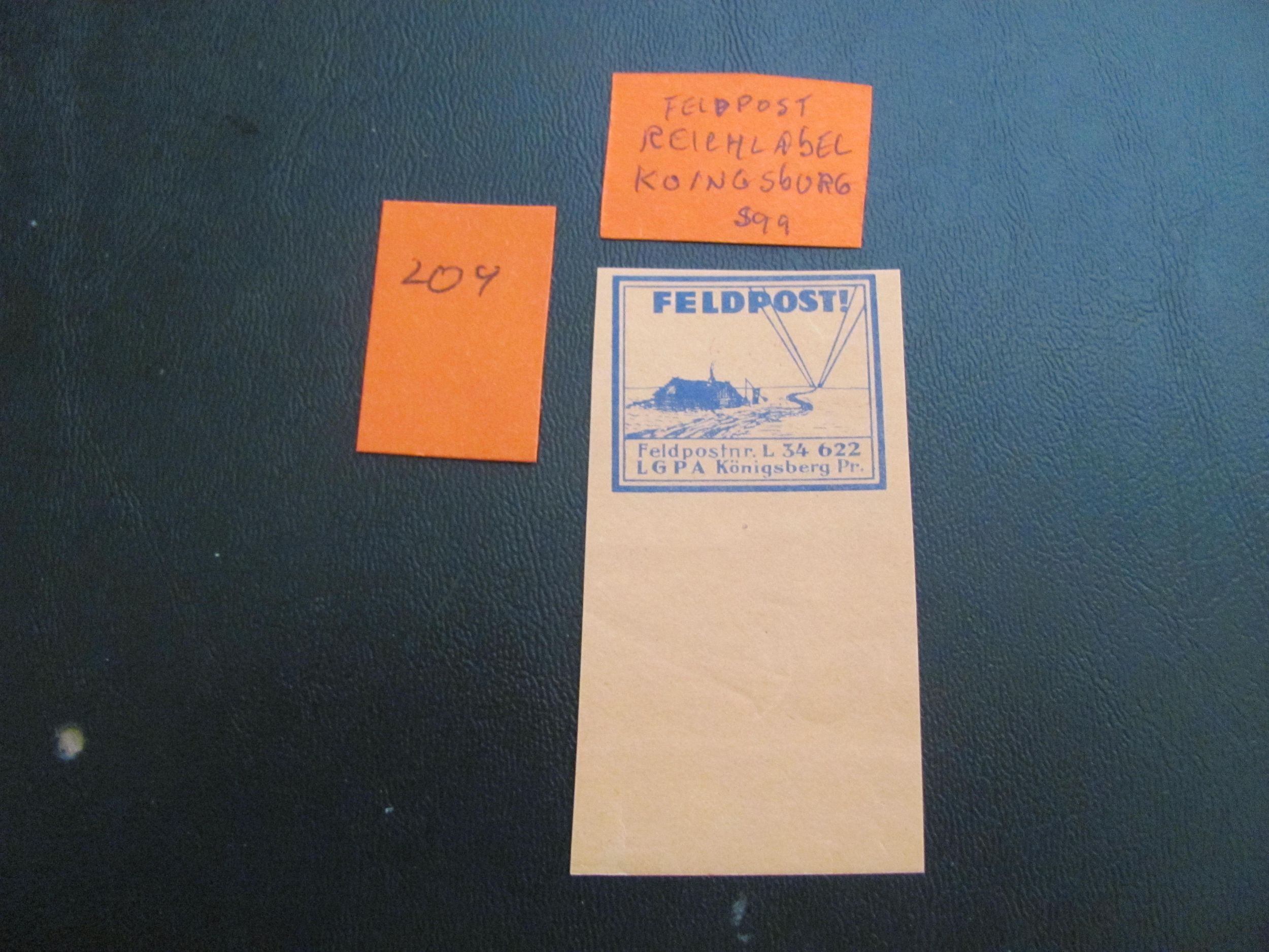 Germany 1945 MNH Feldpost Reichslabel Koingsburg XF 99 Euros (204)New ...