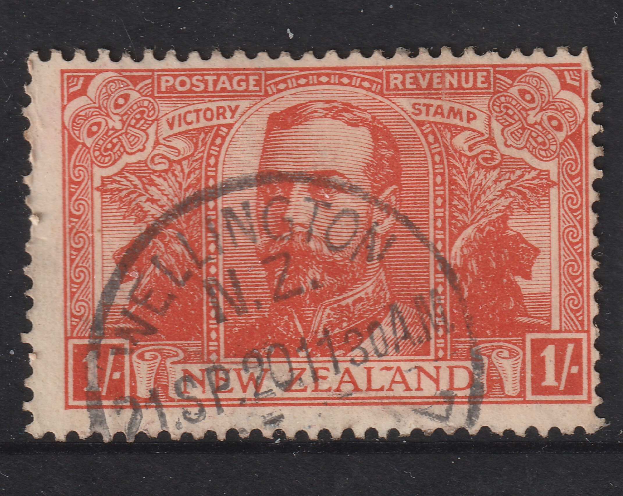 New Zealand a FU 1/- from the 1920 Victory set | Australia & Oceania ...