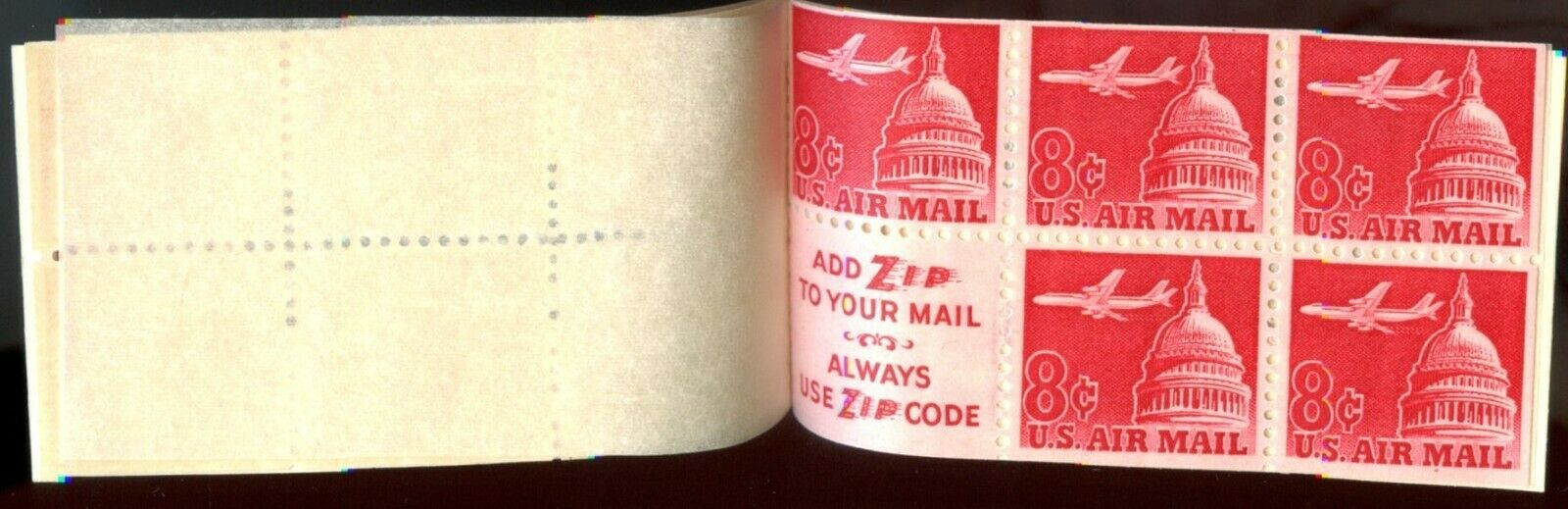 US BKC16 1964 Unexploded Booklet with two Panes of Sc#C64c OG Mint NH ...