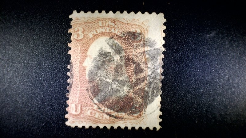 US SC # 65 1861 3c Rose Pref 12 Used | United States, General Issue ...