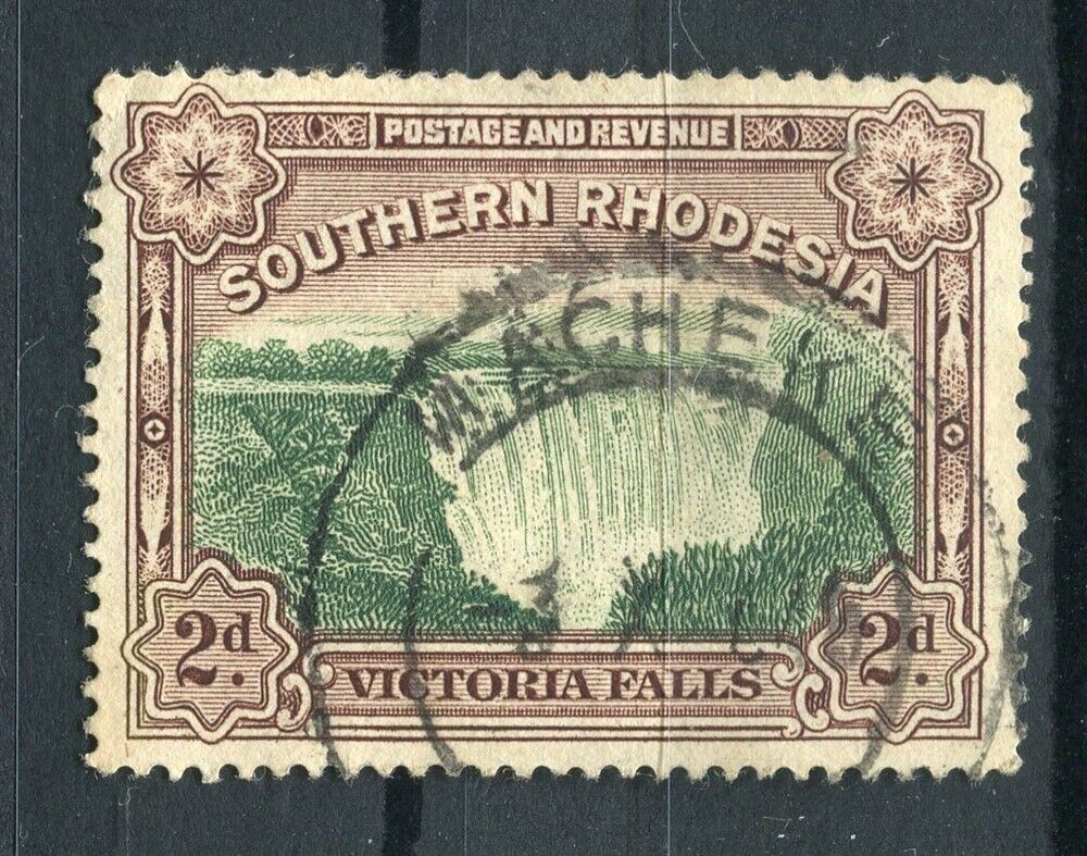 RHODESIA; SOUTHERN 1930s early Victoria Falls issue 2d. Wacheke ...