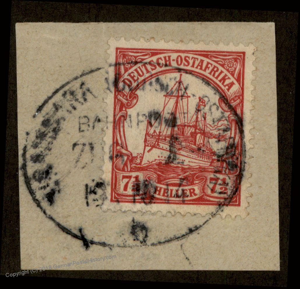 Germany East Africa Ostafrika DOA Usambara Zug 1b WWI Train Cancel ...