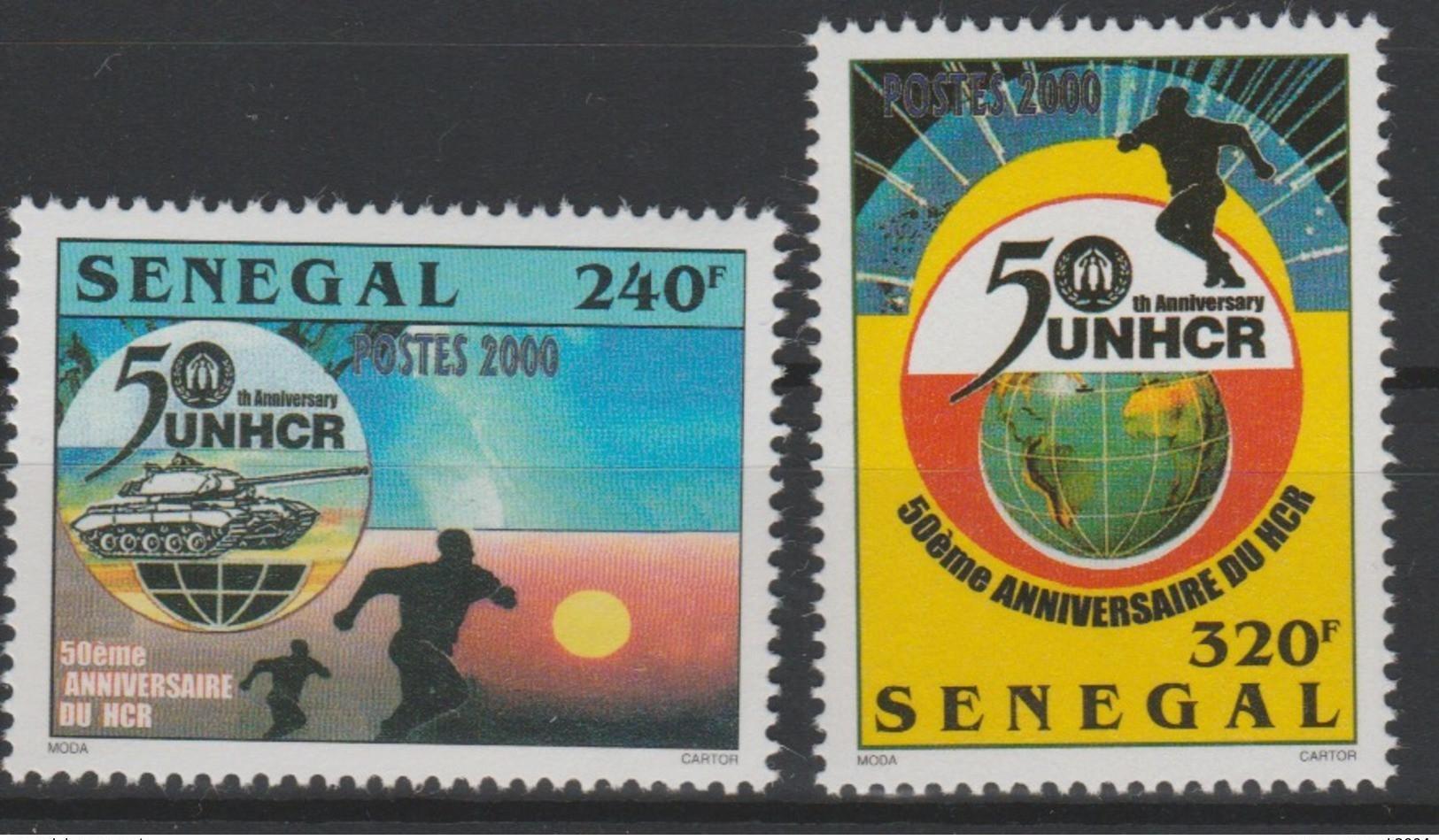 Senegal 2001 Mi. 1940 -1941 UNHCR 50 Years Globe Map Char United ...