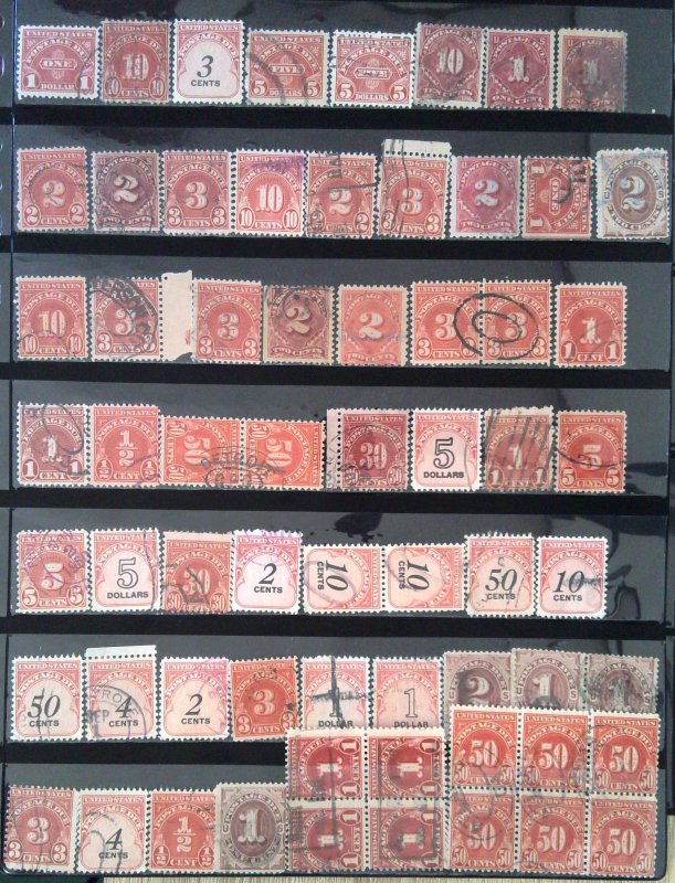 Small Collection Postage Due Lot | United States, Stamp / HipStamp