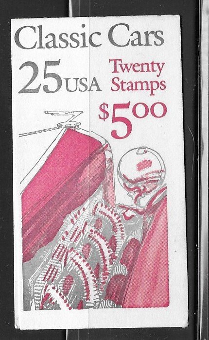 U.S. STAMP BOOKLET Sc #BK164 Classic Cars MNH ST 20 | United States ...