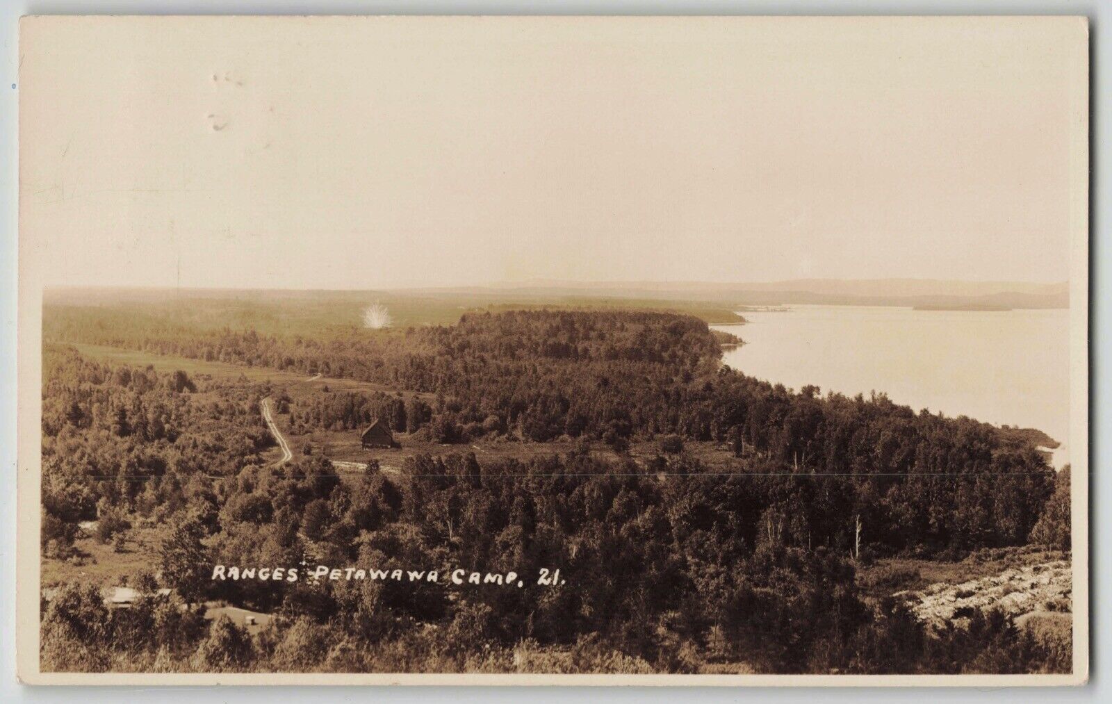 Canada 1932 Petawawa Camp Year ERD Rifle Rangles Field Post Office RPPC ...