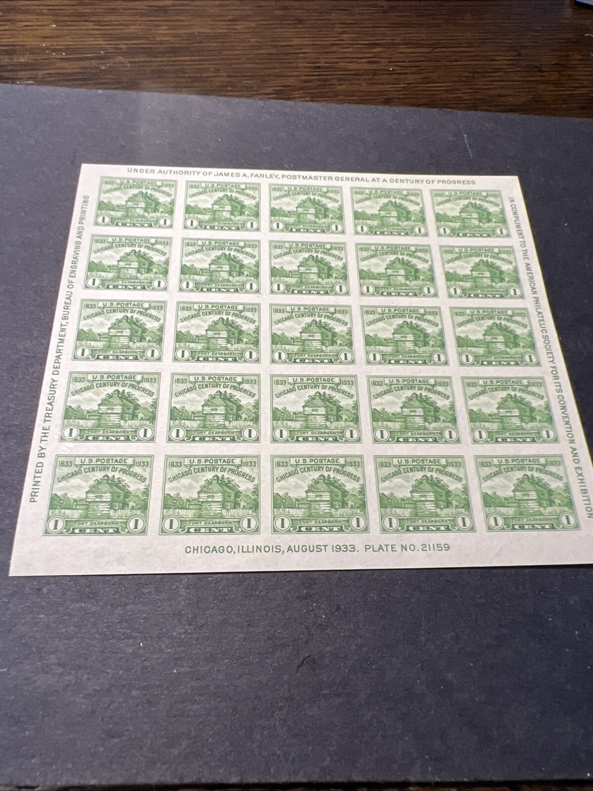 Scott# 730 - Imperforate Sheet - Mint NGAI- 1933 - Sheet of 25 Ft ...