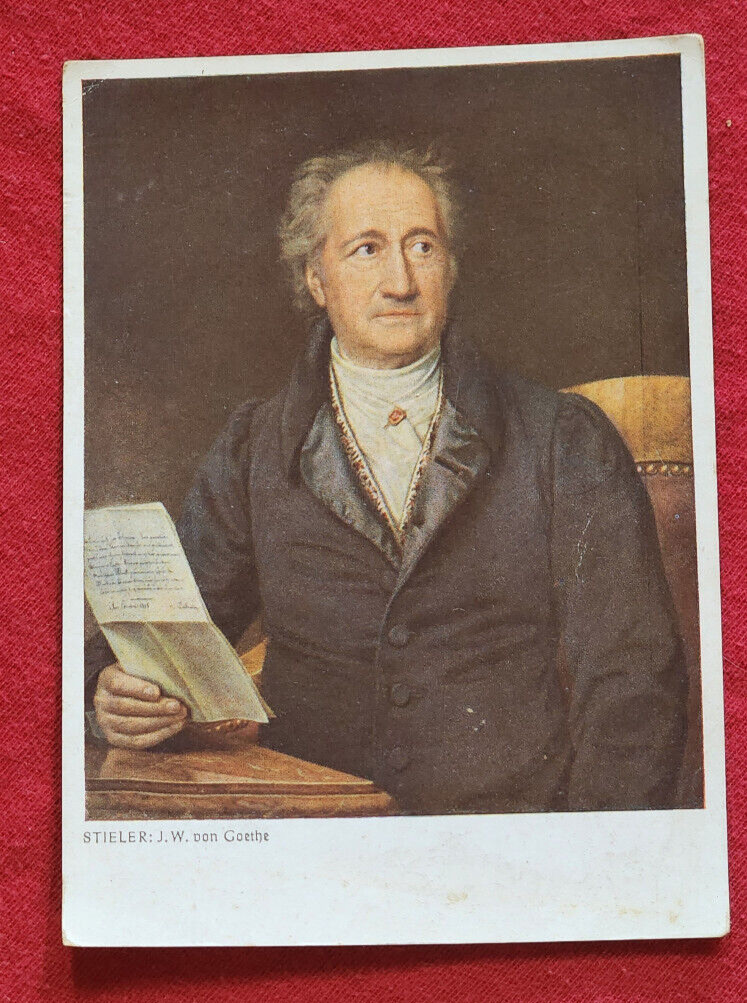 WW2 WWII German Third Reich GOETHE Postcard Germany REICHSBUND ...