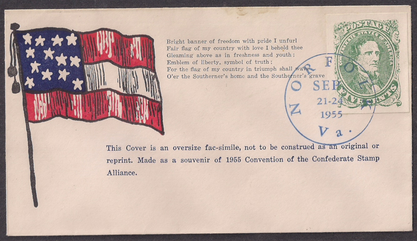 Modern Usages of the Confederate Flag Incl 1934 Env for Pension Check ...