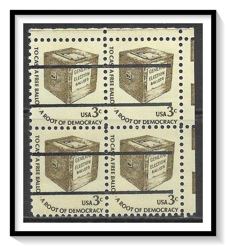 US Precancel #1584a Early Ballot Box Block MNH | United States, General ...