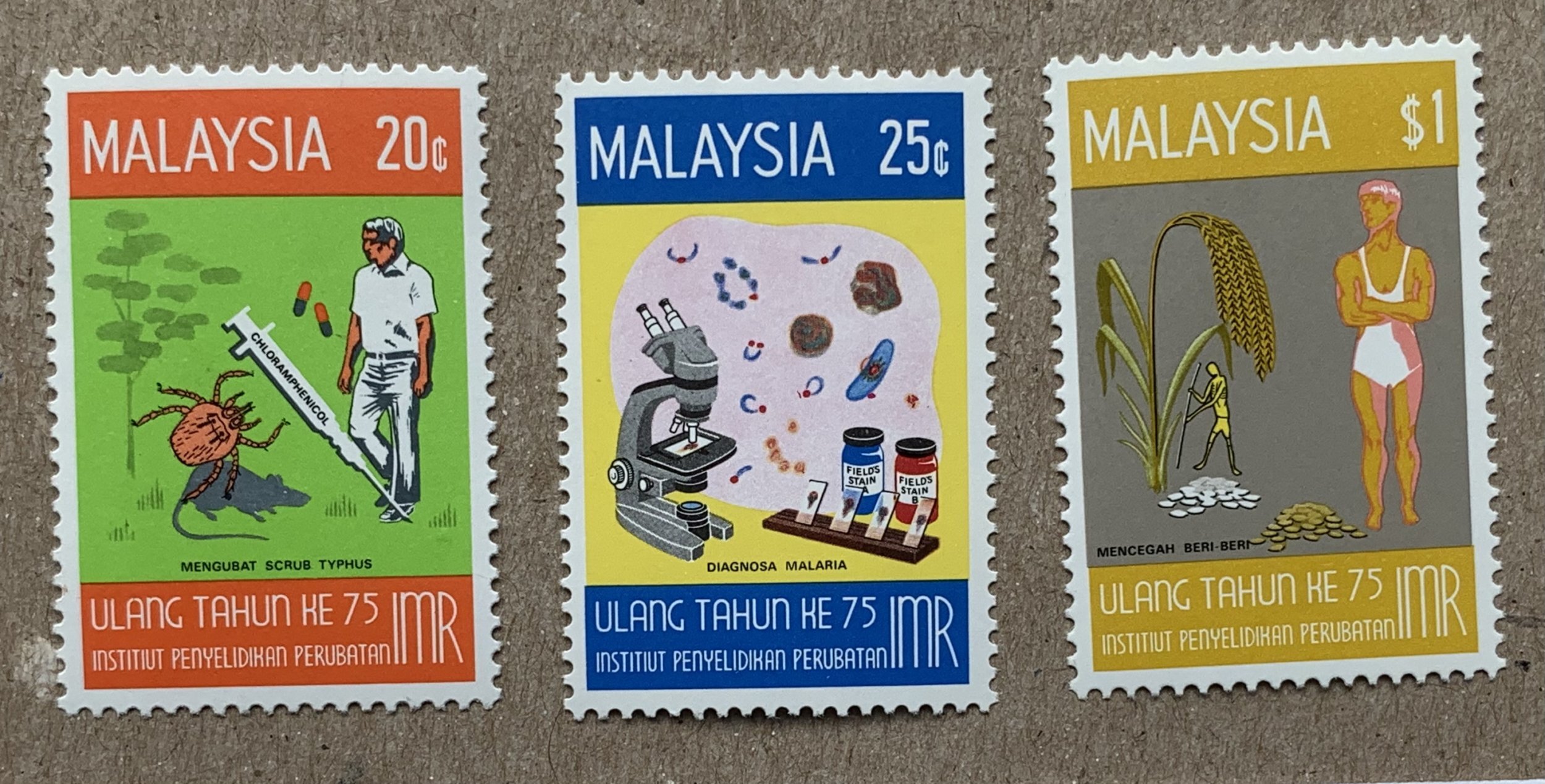 Malaysia 1976 Medical Research, MNH. Scott 138-140, CV $3.15. SG 146 ...