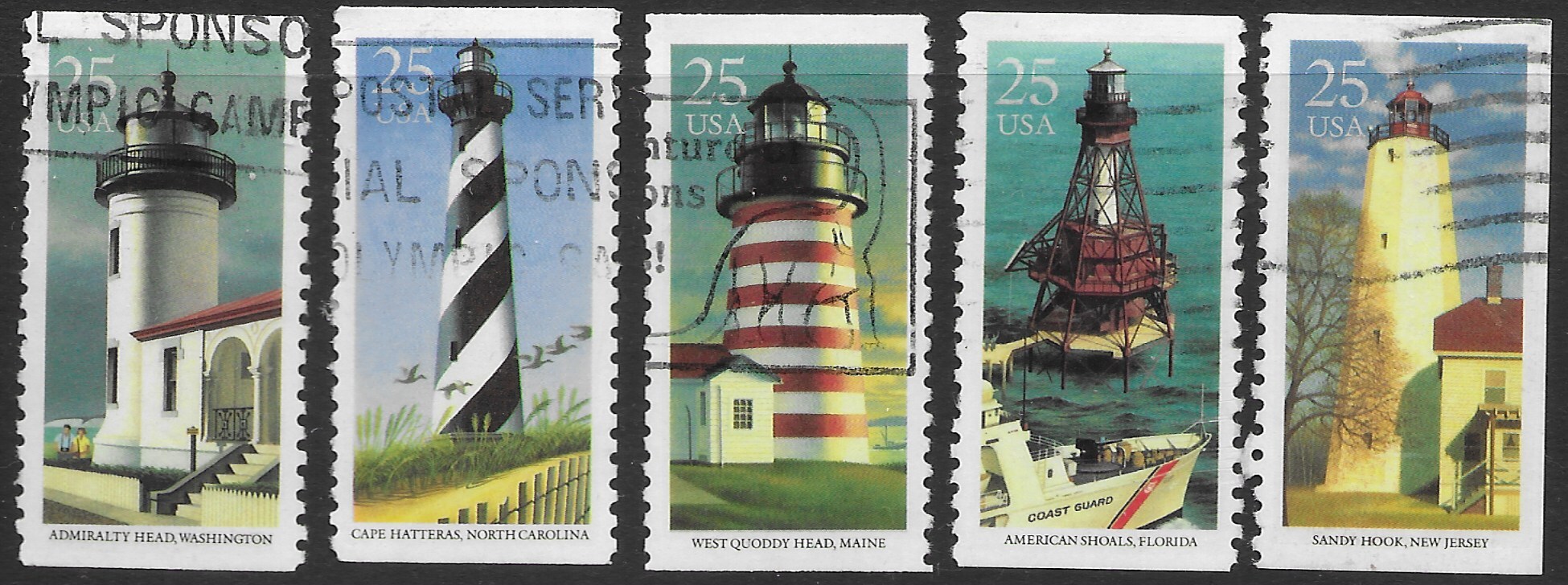 US #2470-74 used set Lighthouses Nice. | United States, General Issue ...