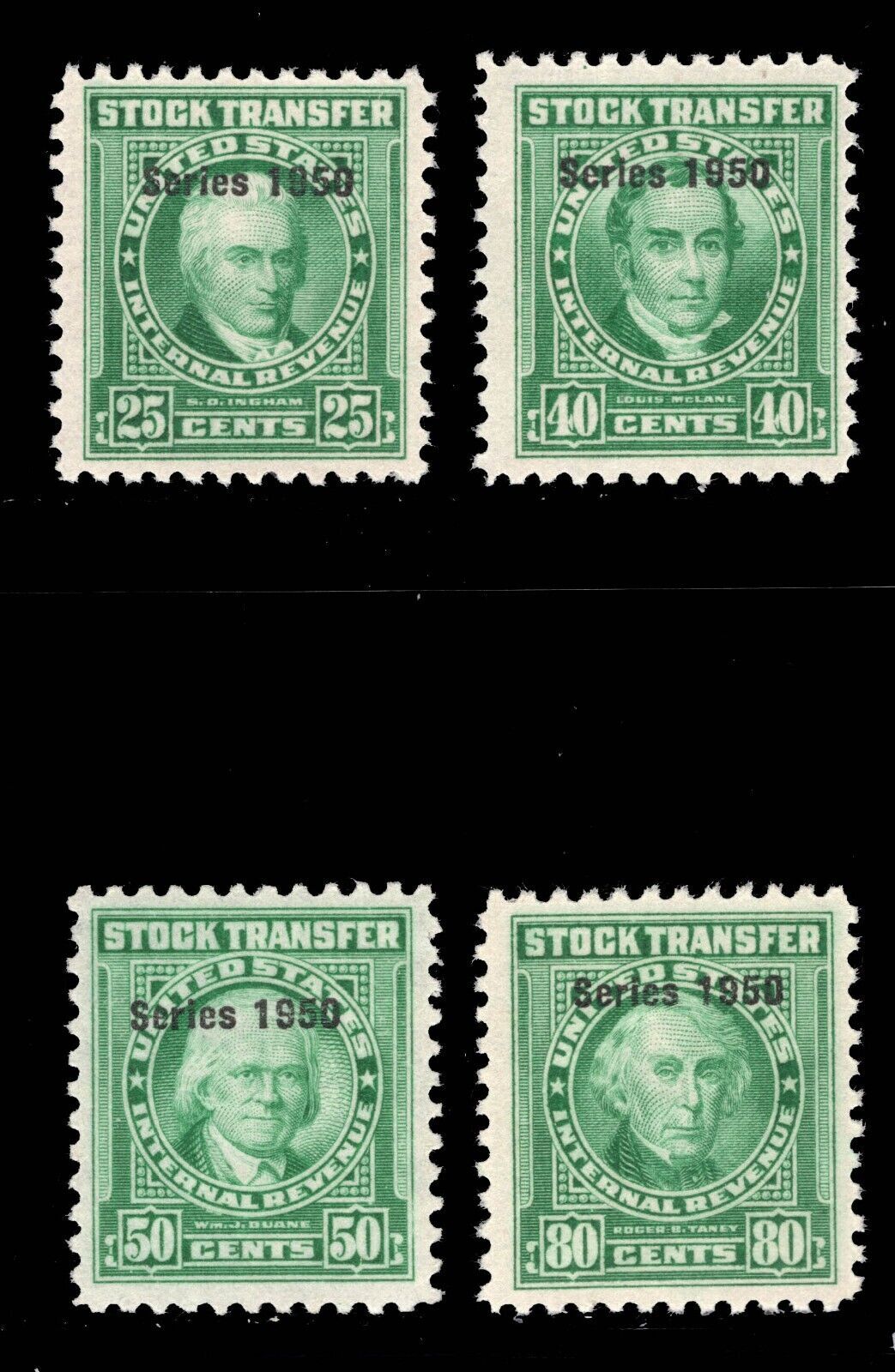 US Stamps #Rd319-Rd322 Stock Transfer Revenue Mint OG NH LOT #92307 ...
