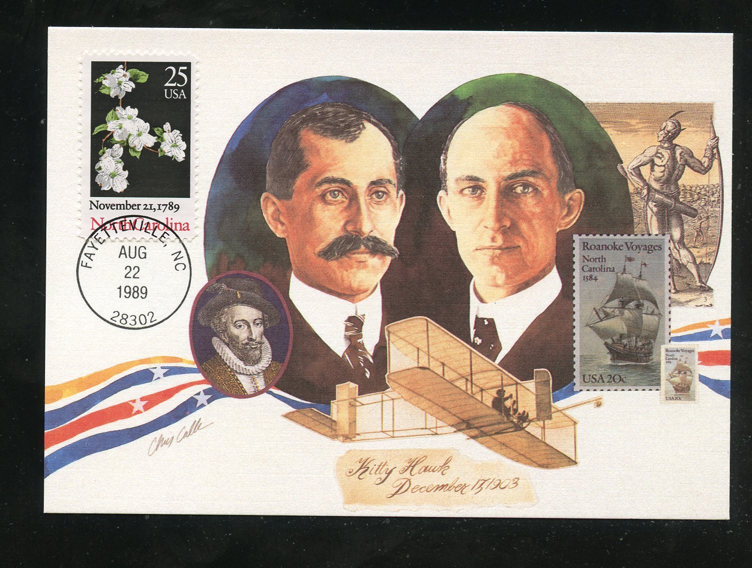 US 2347 Constitution Bicentennial, North Carolina UA Unicover Maximum ...