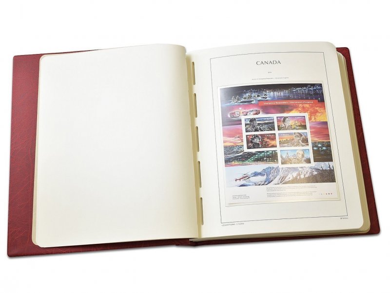 Lighthouse Stamp Album Complete Provinces Canada, Hingeless RED - NEW ...