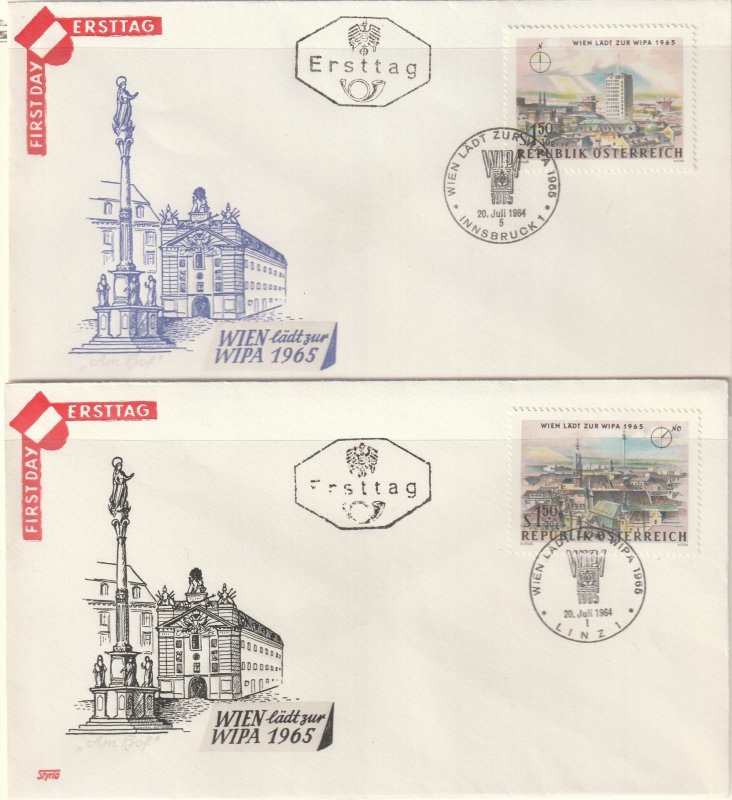 1965 Vienna Philatelic Expo FDC WIPA | Europe - Austria, Stamp / HipStamp