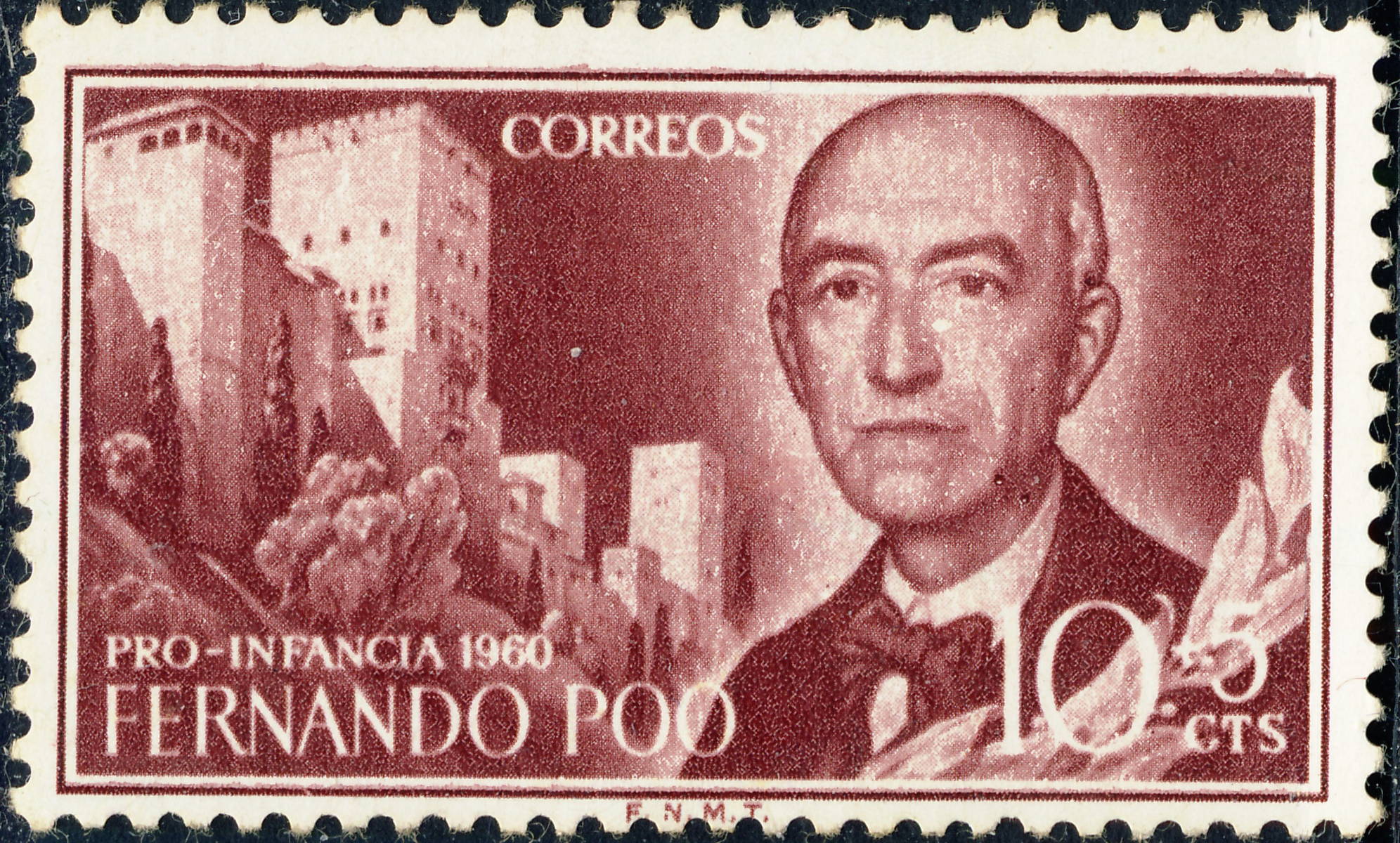 FERNANDO PO - 1960 Mi.184 10+5c Manuel de Falla - Pro Infancia - Mint ...