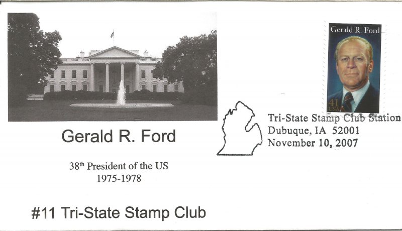 Gerald Ford Special Event Iowa hand cancel 11-10-2007 !4 | United ...