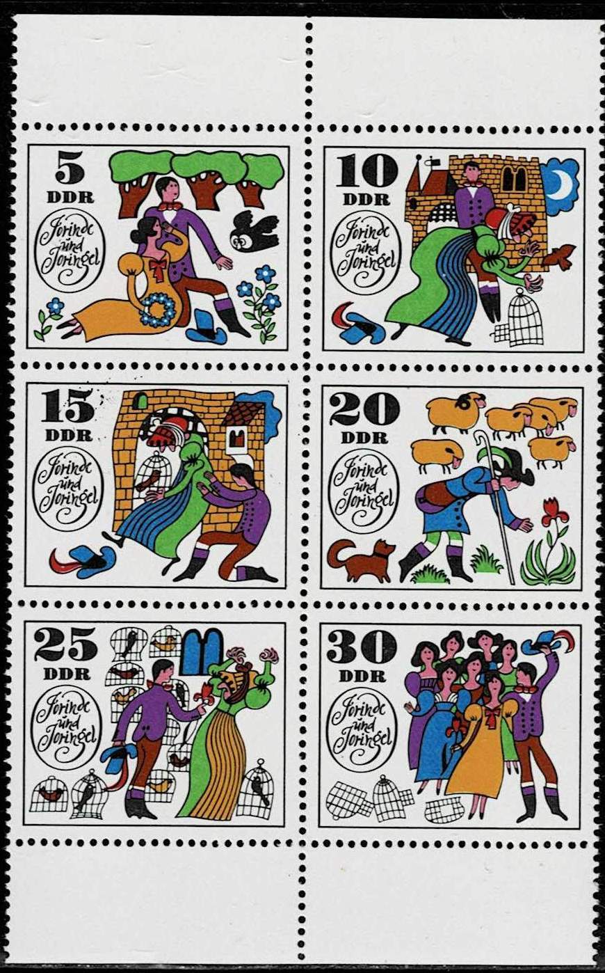 Germany DDR 1969,Sc.#1087;-1092 MNH Fairy Tale by the Brothers Grimm ...