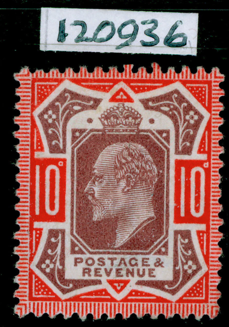 GB EDVII SG310, 10d dull red-pur & aniline pink (F), VLH MINT. Cat £280 ...