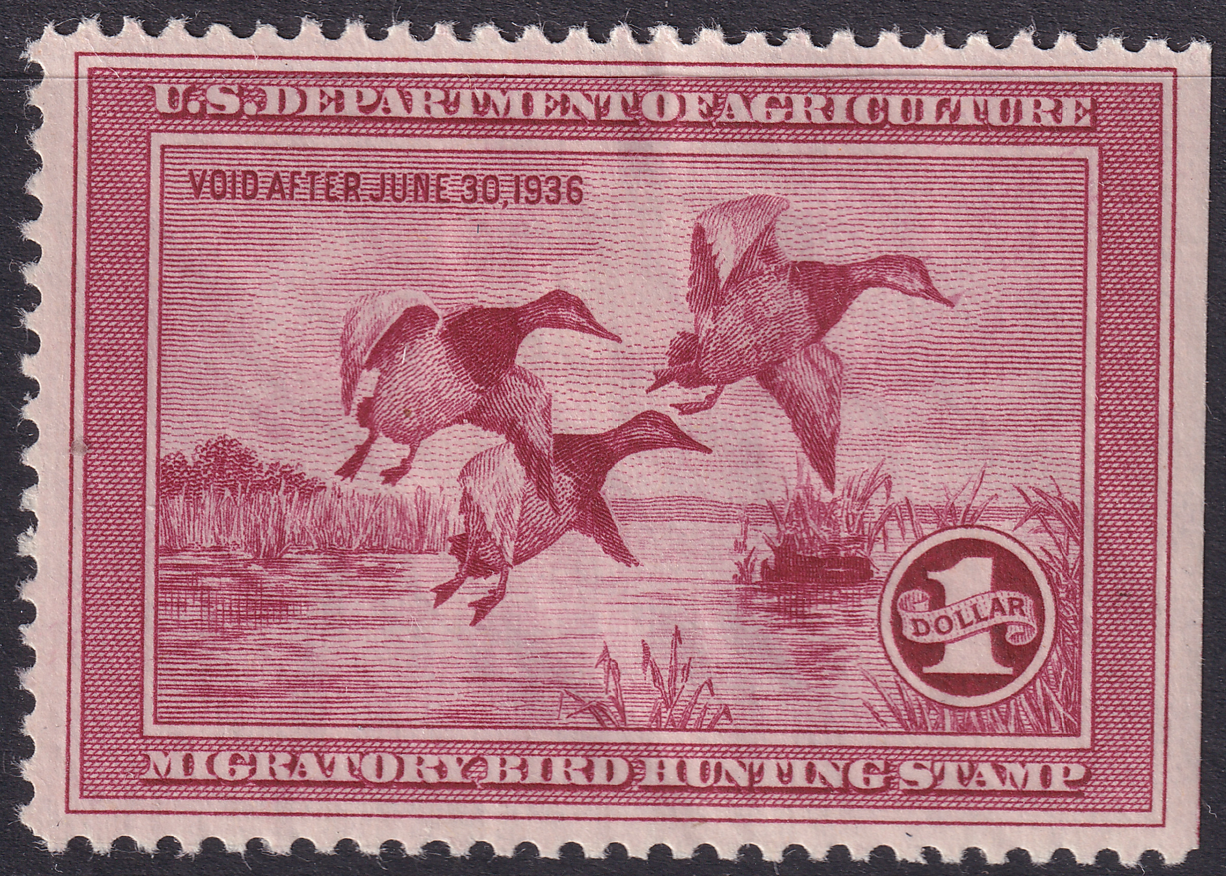 #RW2 Mint OG, VF, SE (CV $375 - ID46612) - Joseph Luft | United States ...