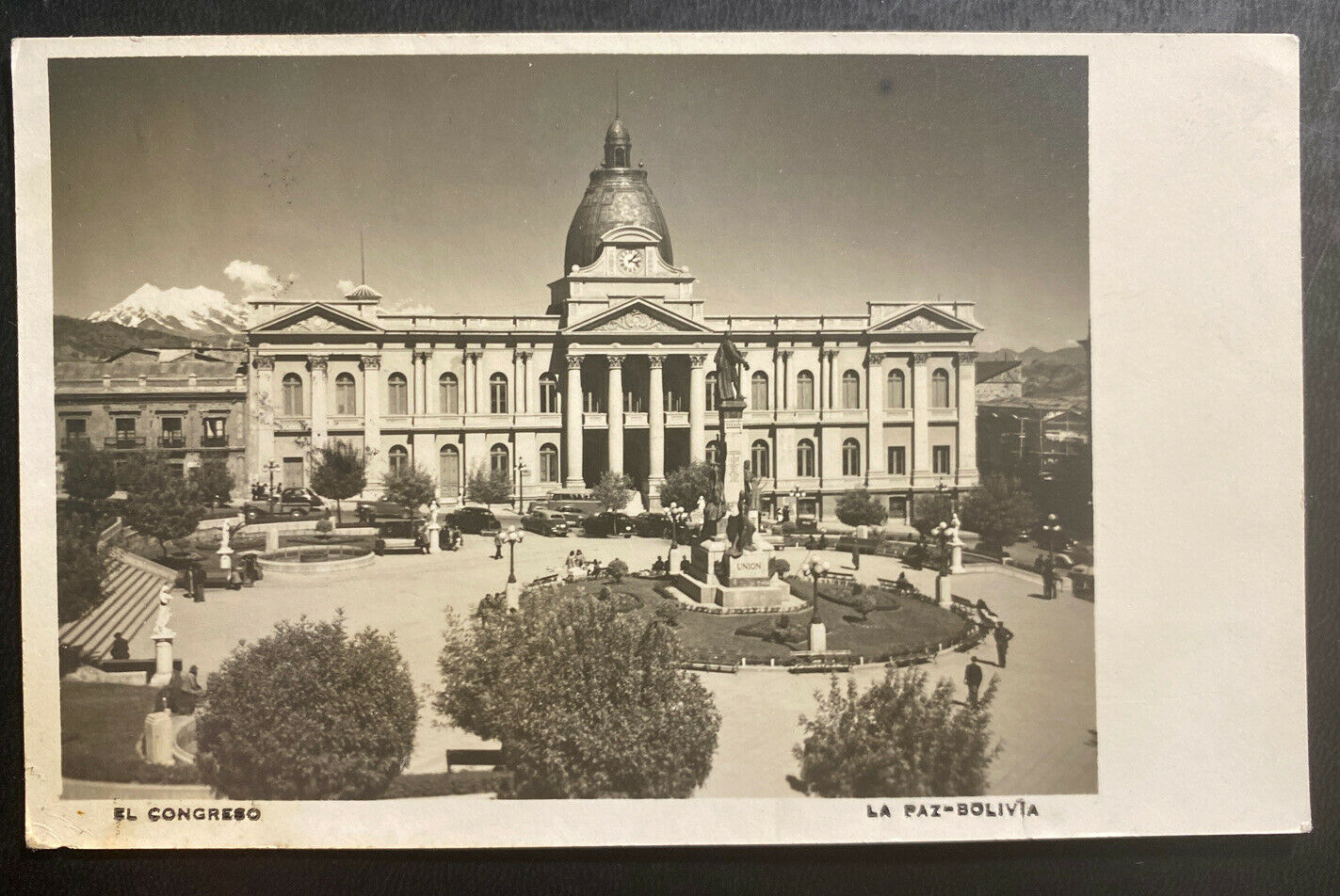 1950 La Paz Bolivia RPPC Real Picture postcard Cover To USA The ...
