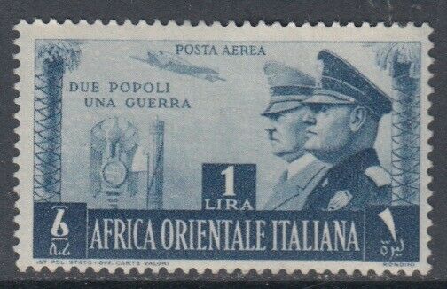 ITALY - AOI - Mussolini and Hitler Friendship cv 430$ Sassone n.A20 MH ...
