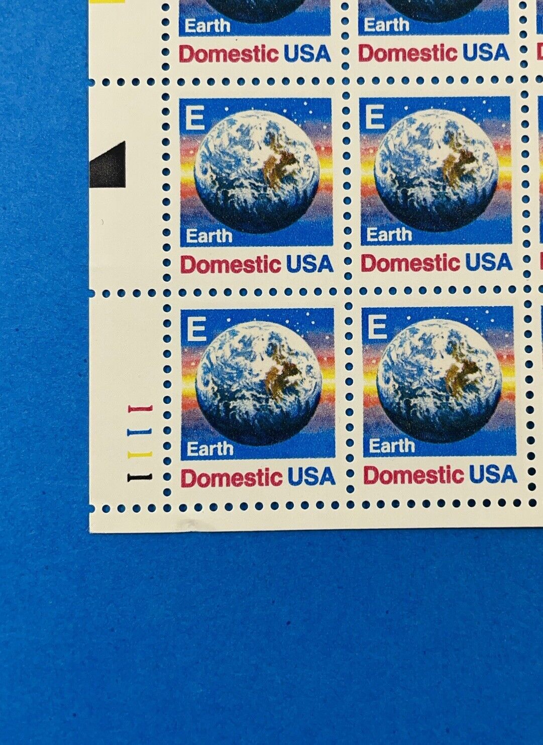 Scott 2277 EARTH Sheet of 100 US “E” Rate Stamps (25¢) MNH 1988 ...