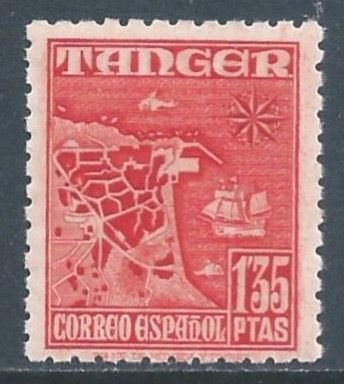Spanish Morocco #L23 NH 1.35p Old Map of Tangier | Europe - Spain ...