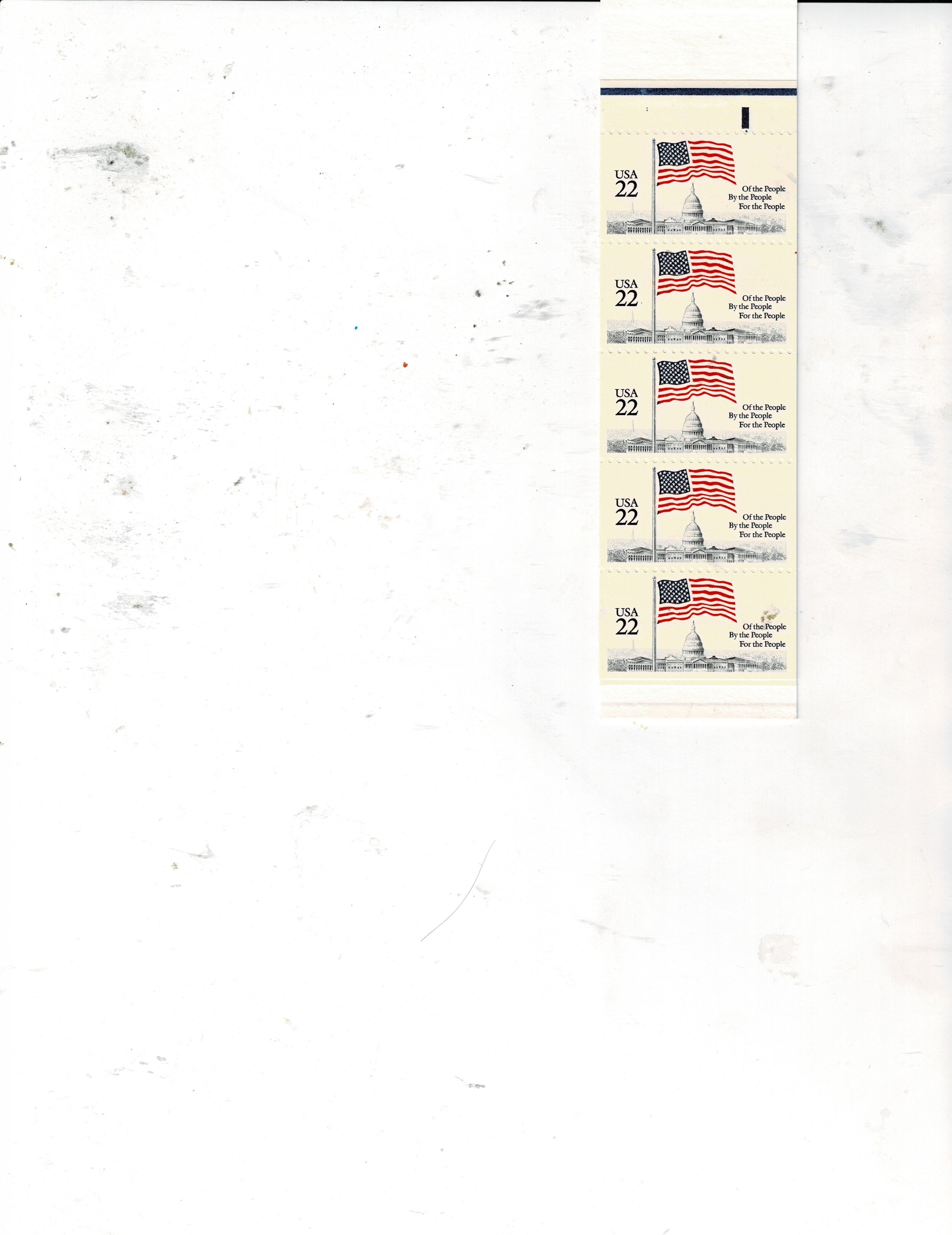 Flag over Capital 22c US Postage Booklet of 10 stamps BK145 #2116a VF ...