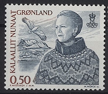Greenland Grönland Scott #365 Eagle Queen Margrethe by Martin Morck ...