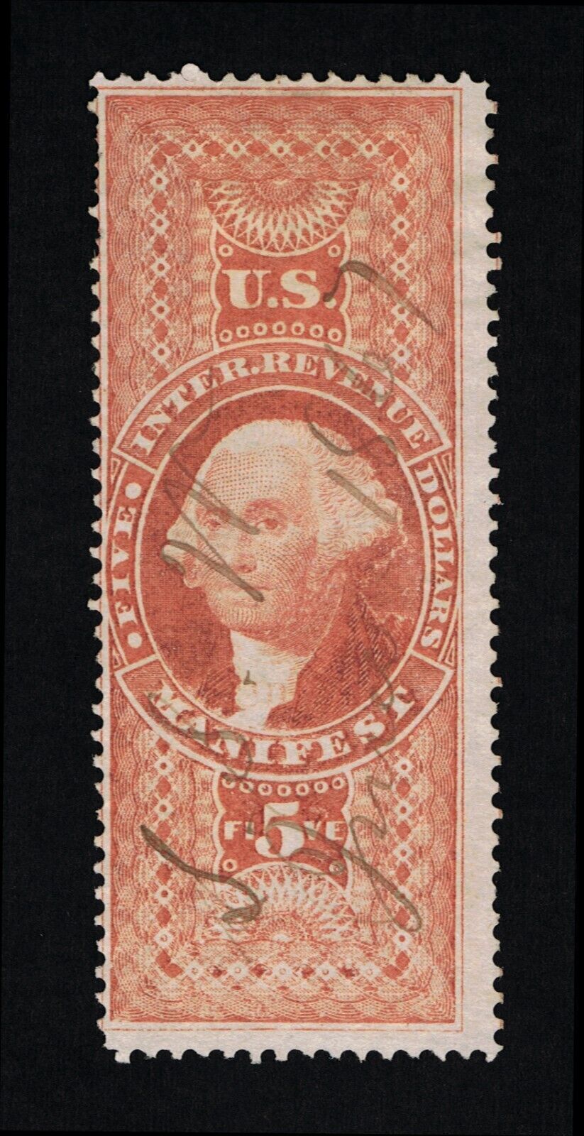 Excellent Genuine Scott R90C F-Vf 1862-71 RED 1st Issue Revenue ...