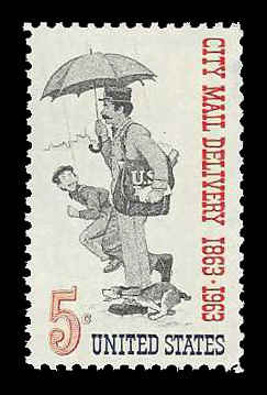PCBstamps US #1238 5c City Mail Delivery, MNH, (25) | United States ...