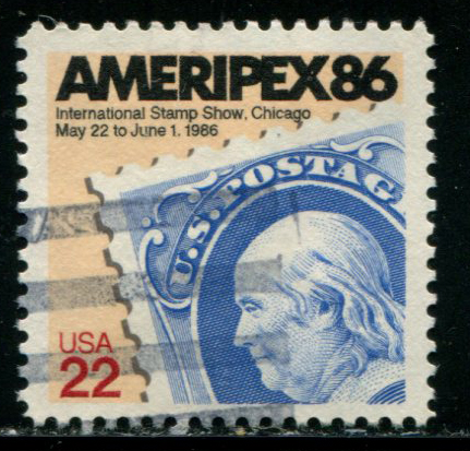 2145 US 22c Ameripex, used | United States, General Issue Stamp / HipStamp