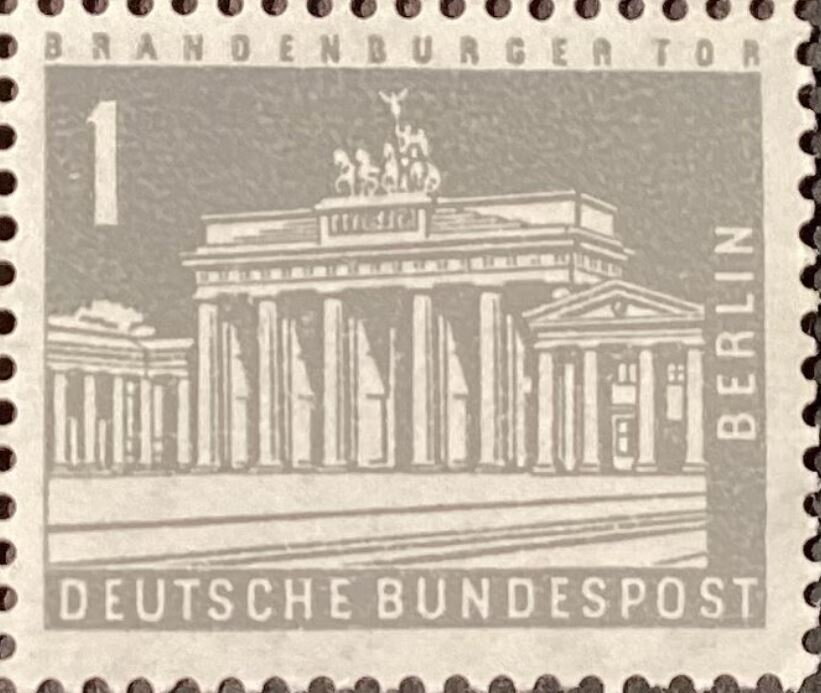 Germany Berlin 1962 MNH Stamps Scott 9N120 Brandenburg Gate ...