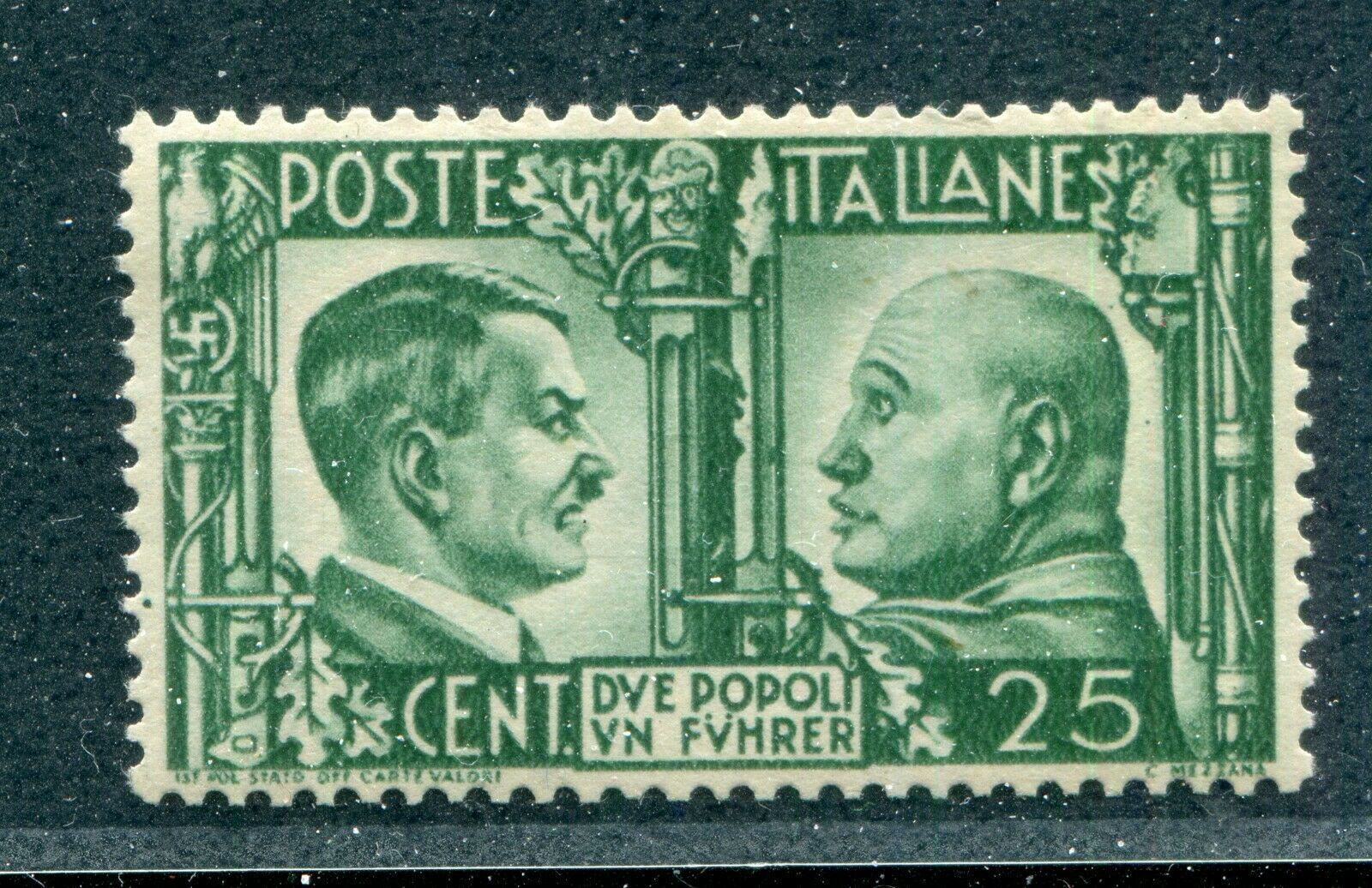 Germany WW2 British Propaganda Forgery Hitler Mussolini Perfect MNH ...