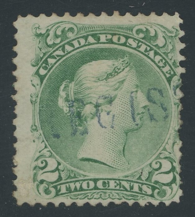 Canada 24 - 2 cent Large Queen - VG used with neat cancel | Canada ...