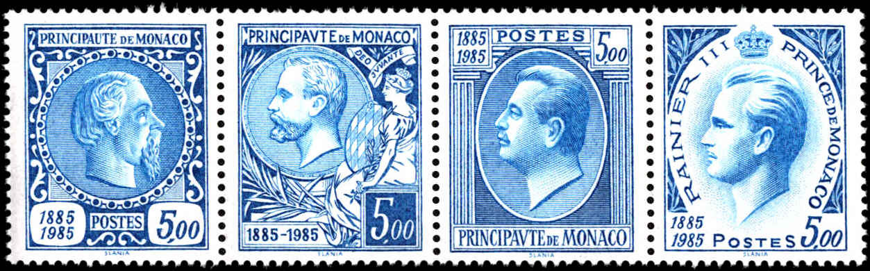 Monaco #1500a-d, Complete Set(4), 1985, Royalty, Never Hinged | Europe ...