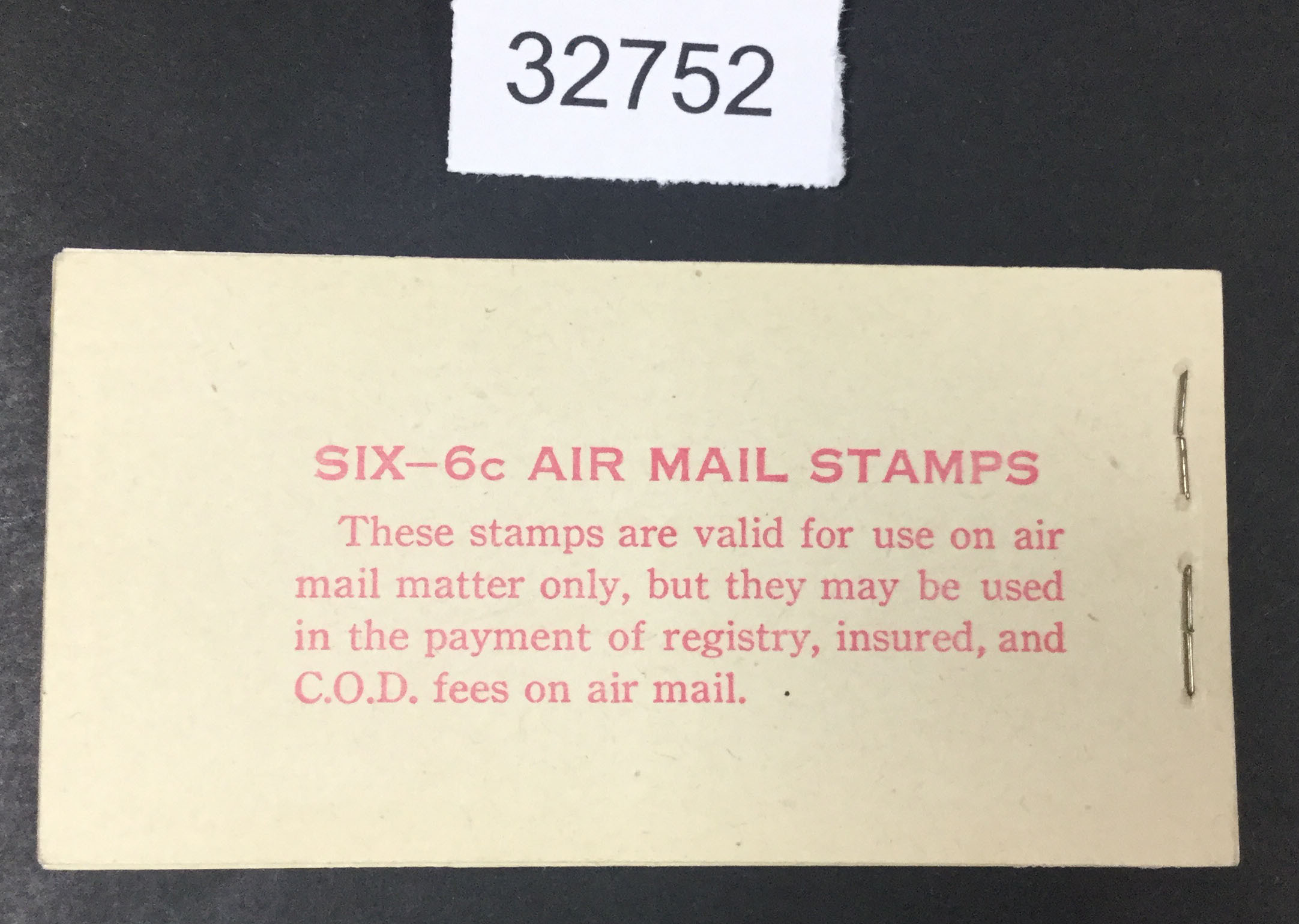US Stamps #RF AIR Mail Booklets Image From Inside (Stamp Seperated) LOT ...