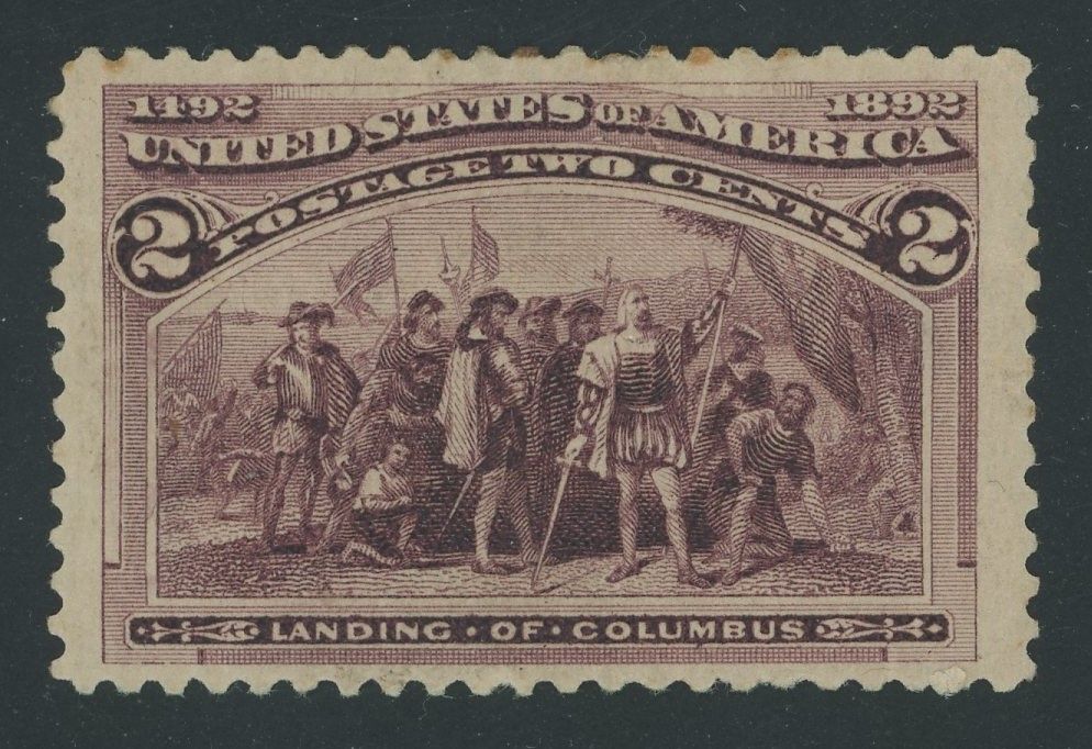 USA 231 - 2 cent Columbian - VF app Mint hinged JUMBO | United States ...