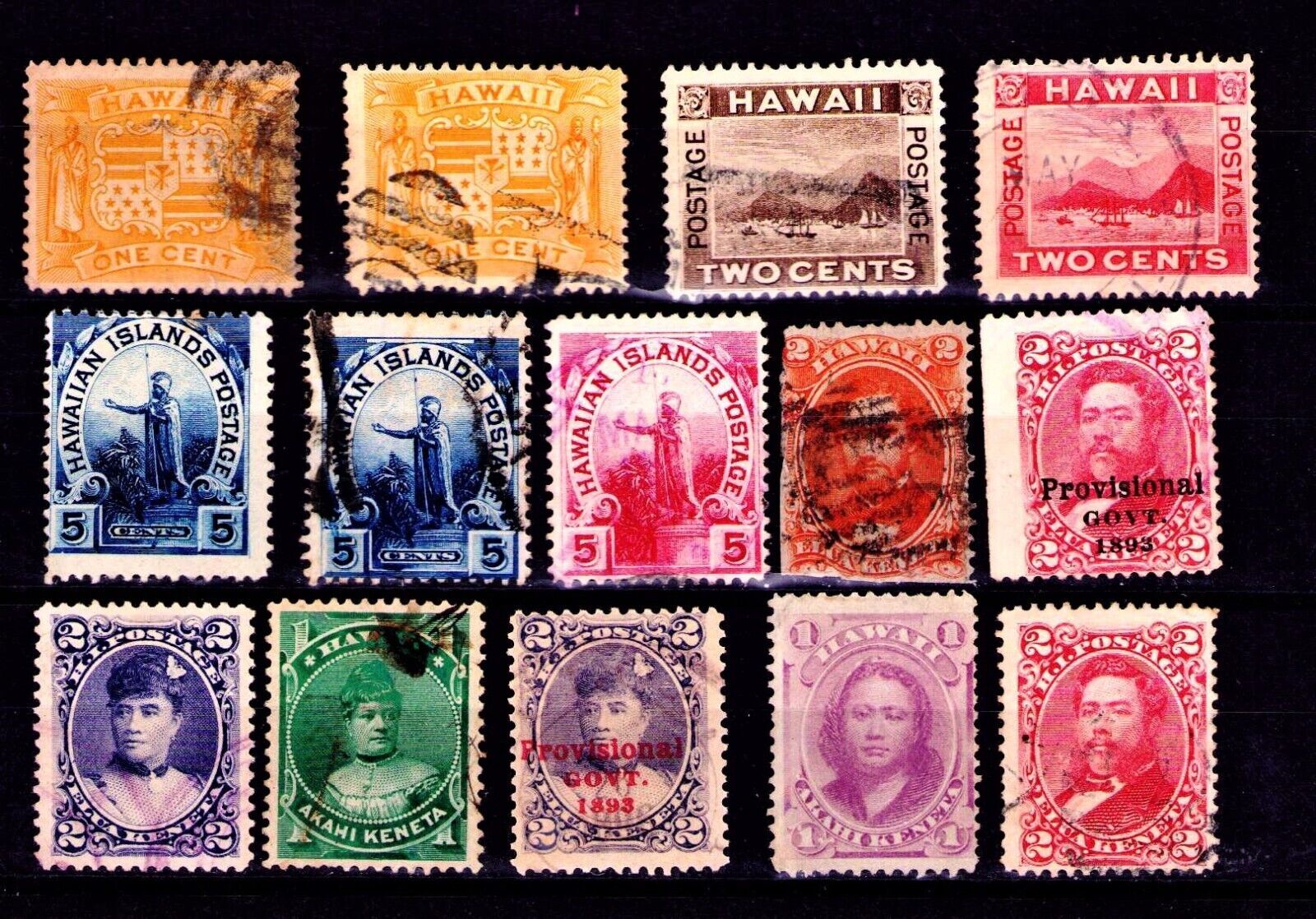 1890's Pre-Statehood Hawaii Collection Mostly Used - All Shown | United ...