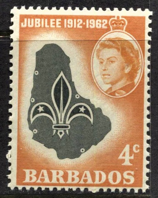 Stamp Station Perth Barbados 254 Scouts Mnh Caribbean Barbados General Issue Stamp 5512